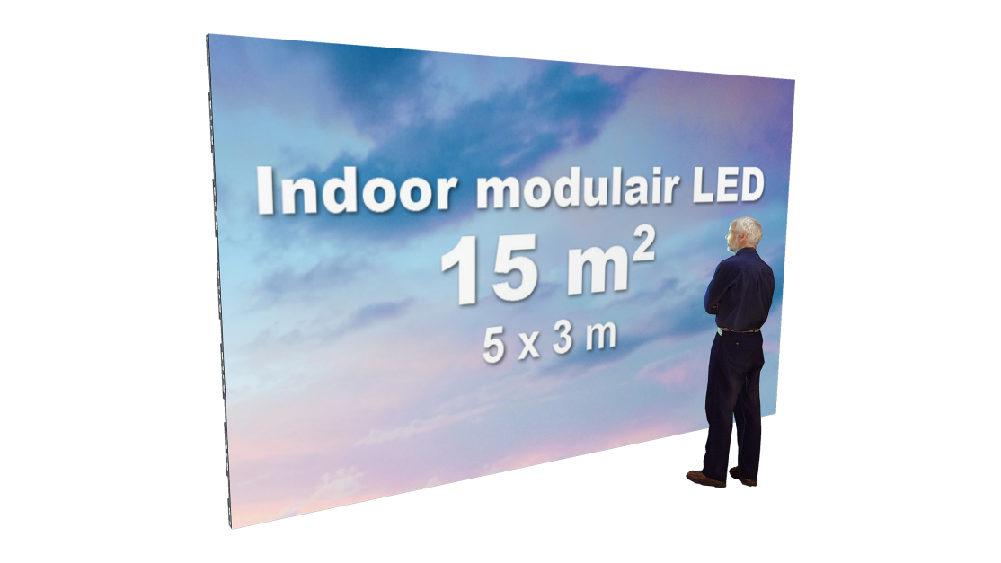Led scherm huren Indoor modulair LED 2.9mm 5mx3m | ABC Scherm